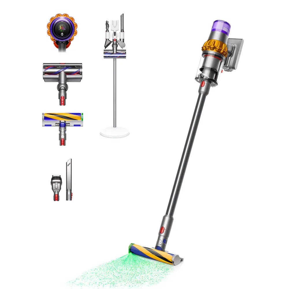 Dyson V15 2024 Detect Absolute Cordless Vacuum Cleaner with Doc Kit, Silver | Atlantic Electrics