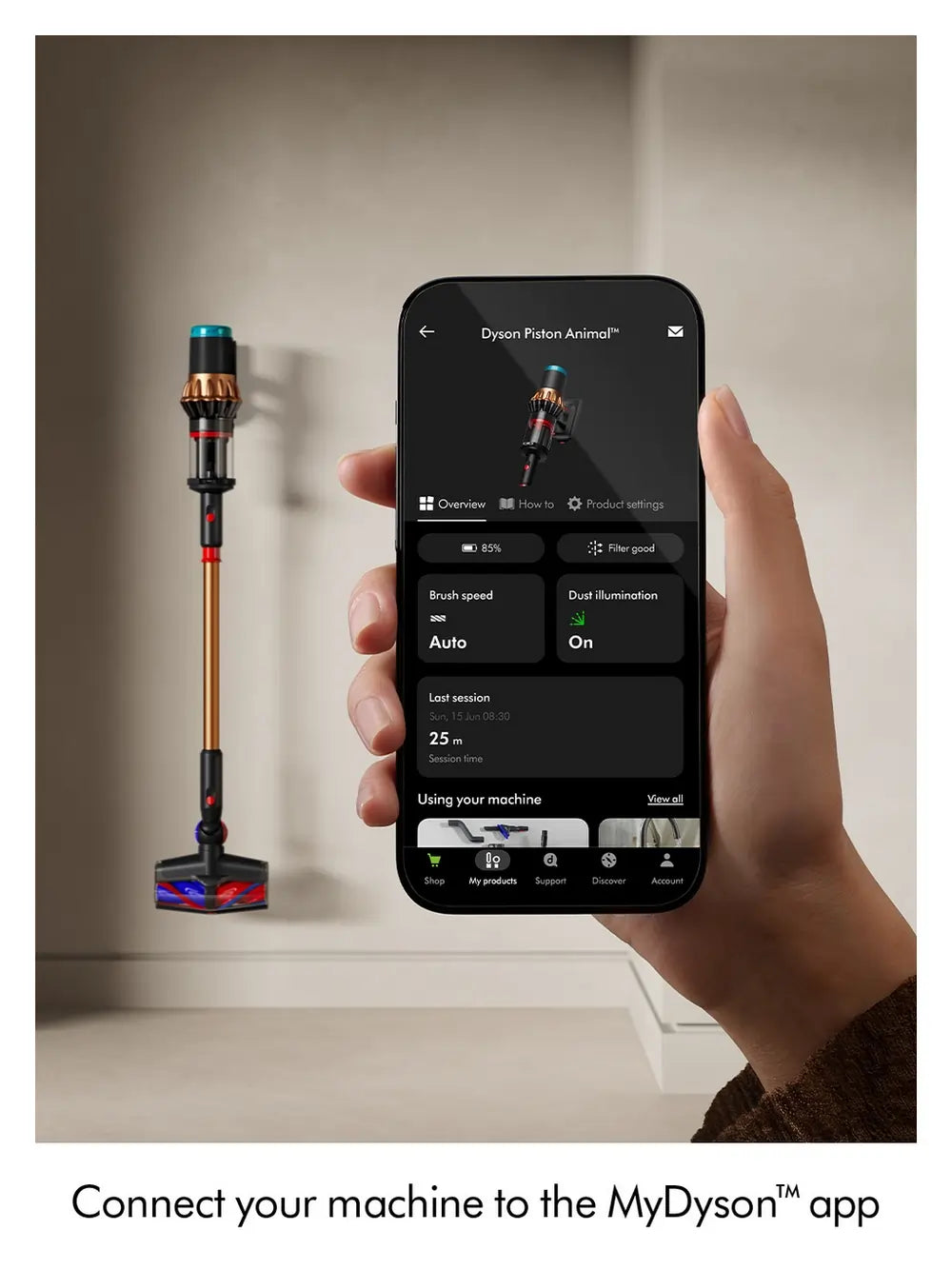 Dyson V16PISTONANML Piston Animal DS60 Cordless Vacuum Cleaner, Black/