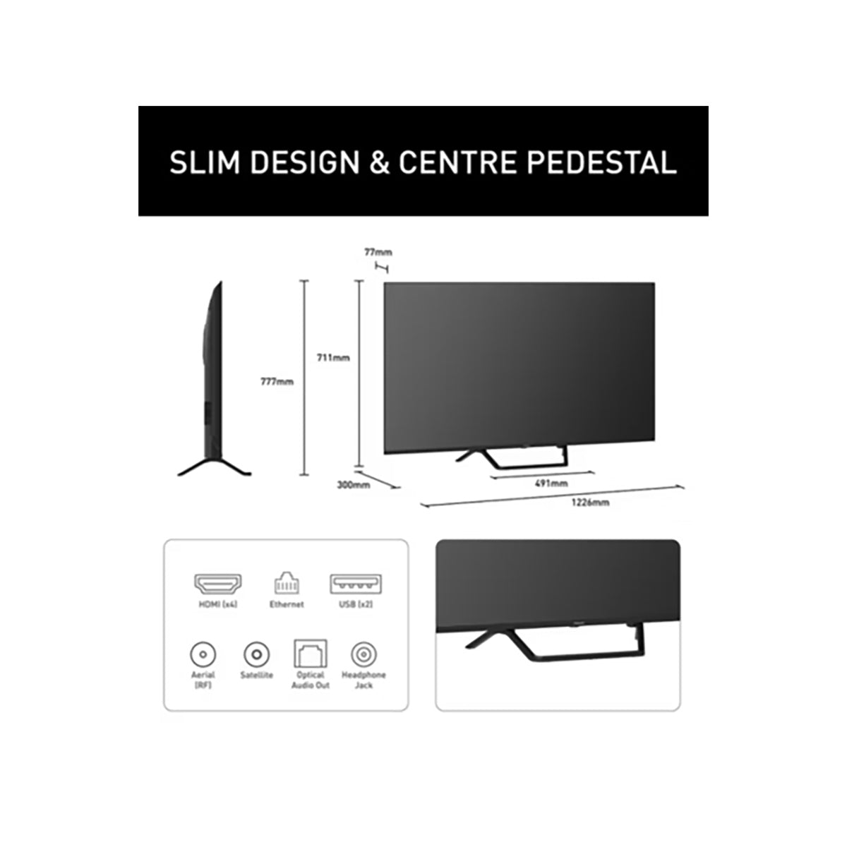 Panasonic TV55W95BEB 55 Inch Mini LED 4K HDR Smart TV, Fire TV, HCX Pr