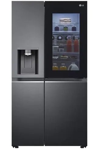 LG GSXV90MCAL Matt Black American Style Fridge Freezer 416 liters/219 ...