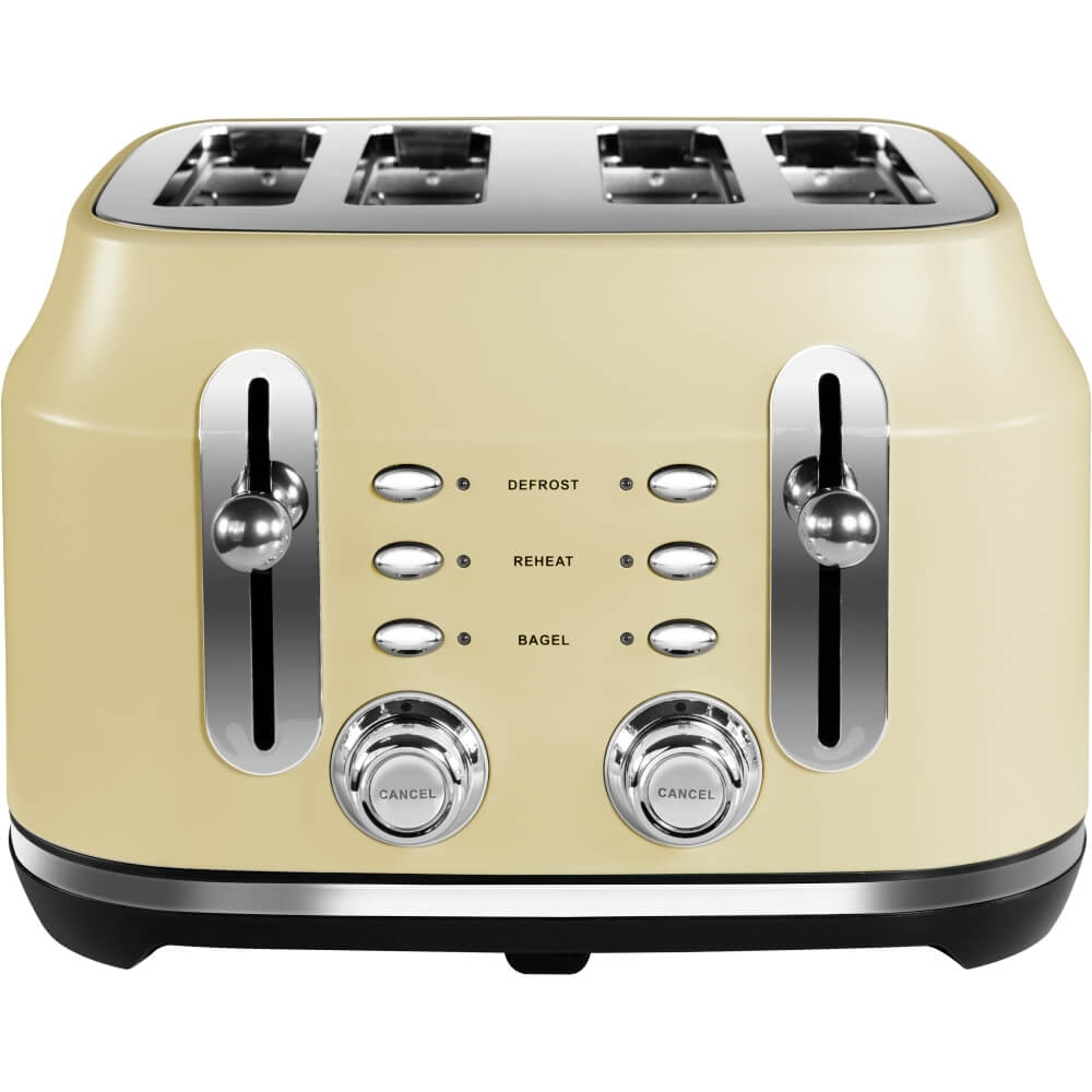 Rangemaster RMCL4S201CM Classic 4 Slice Toaster Matte Cream | Atlantic ...